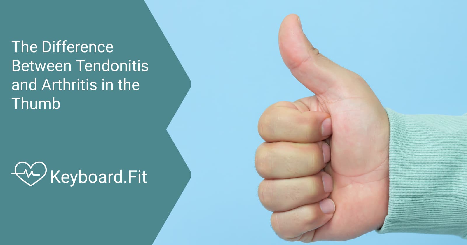 The Difference Between Tendonitis and Arthritis in the Thumb - Keyboard.Fit